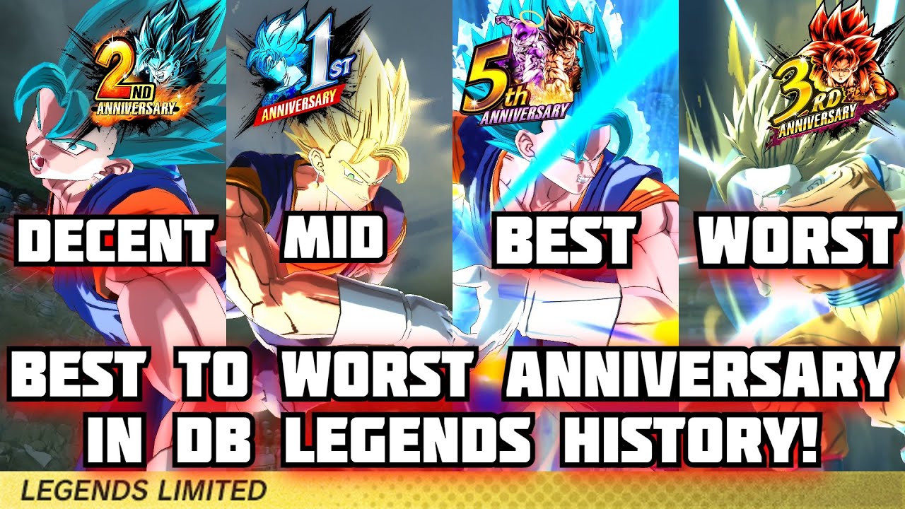 Best To Worst Anniversary In Dragon Ball Legends History Youtube