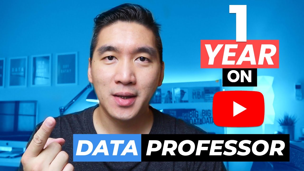 1 Year On Youtube As The Data Professor Data Science Youtube Channel