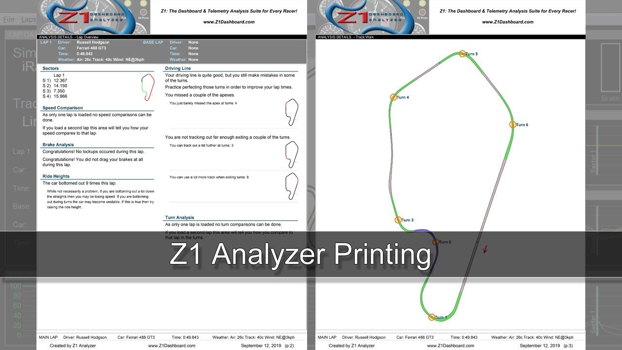 Z1 Analyzer Printing Youtube