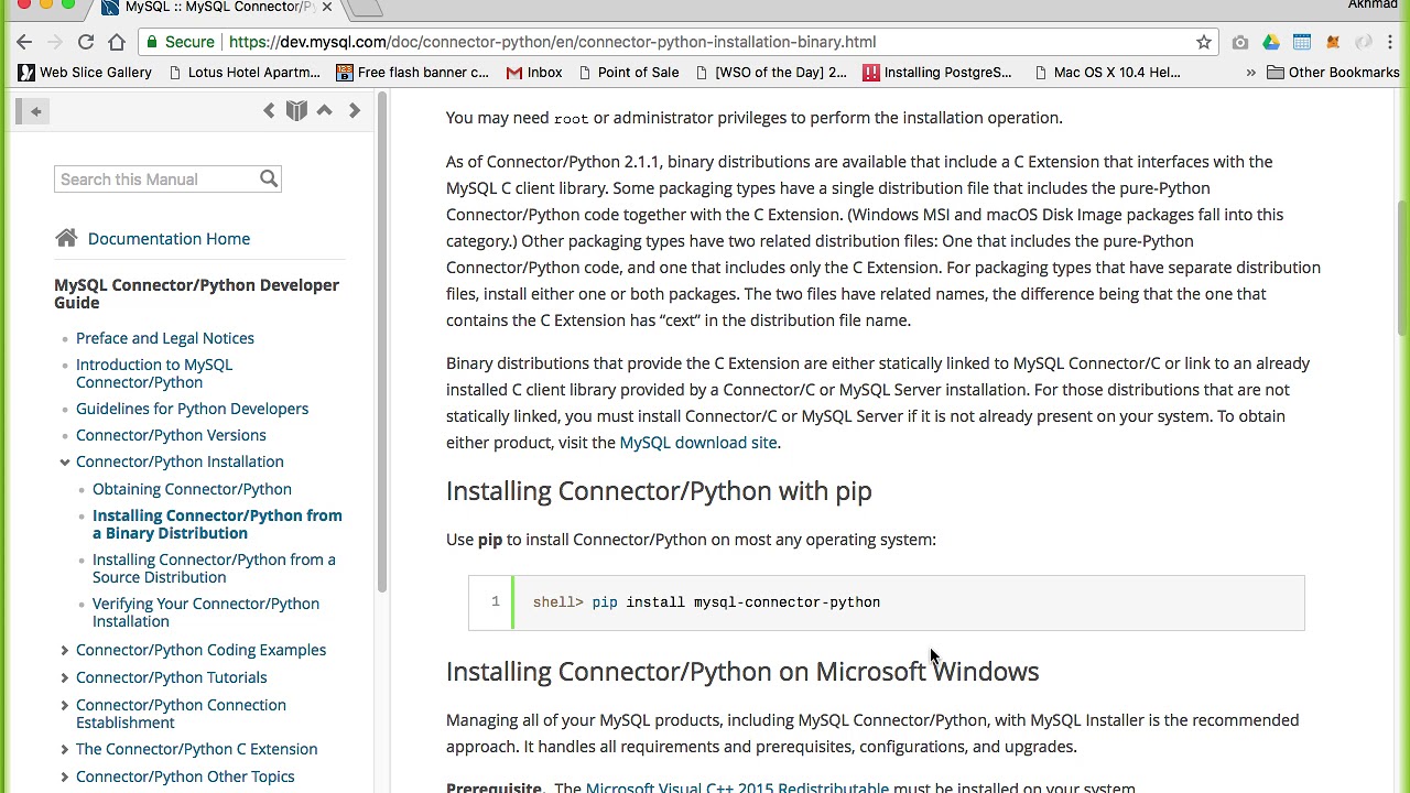 24 Python Mysql Connector Installation Youtube