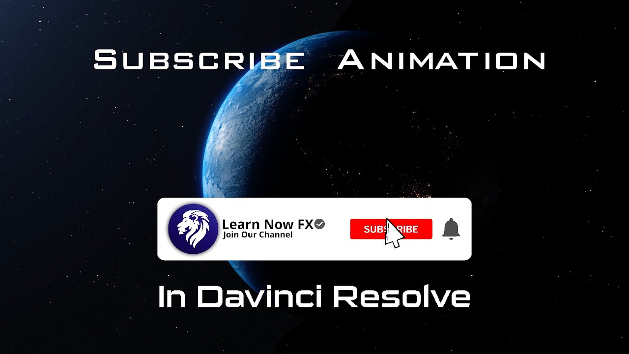 How To Make A Subscribe Animation In Davinci Resolve Fusion Free