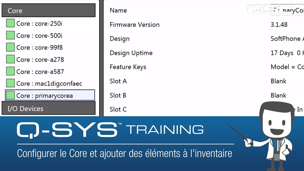 Q Sys Training Software Overview Part B Configure The Core Add