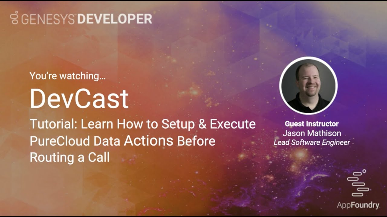 Devcast Tutorial 2 How To Set Up And Execute A Purecloud Data Action