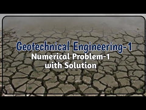Geotechnical Engineering Numerical Problem 1 Youtube