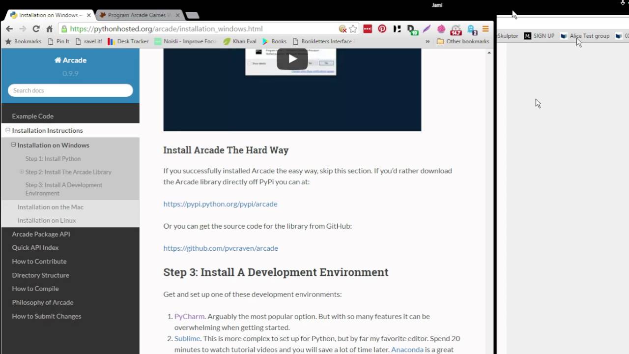 Programing With Python Arcade Library Part 1 Youtube