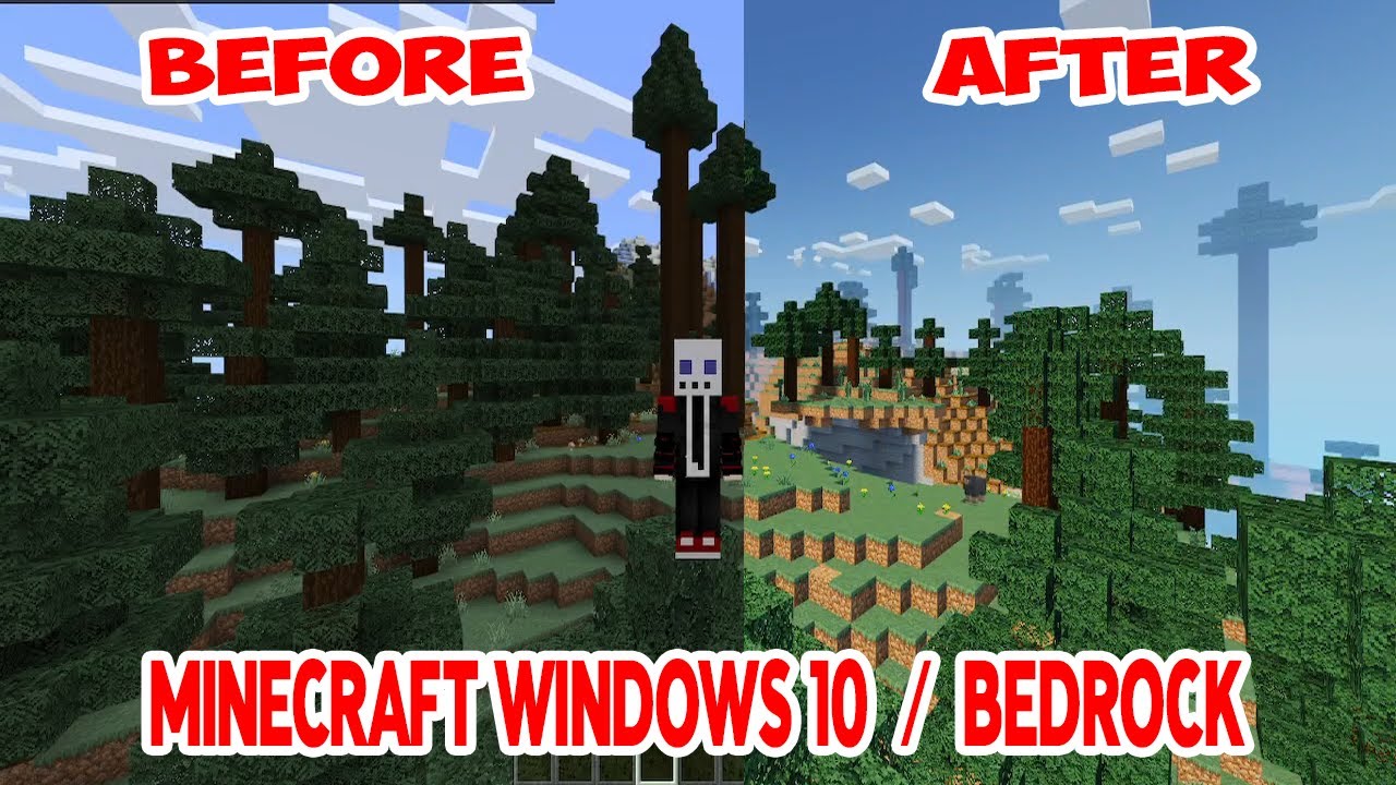 Cara Pasang Shader Di Minecraft Windows 10 Bedrock Youtube