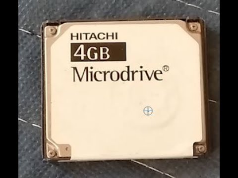 Hitachi 4 Gig Microdrive Compact Flash Hard Drive Youtube