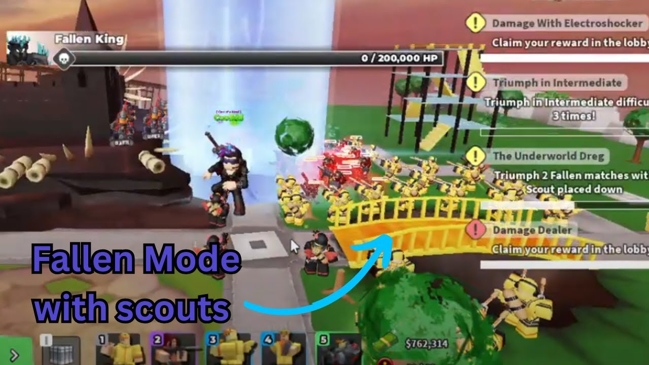 How To Solo Fallen Mode With Scouts In Tds Youtube