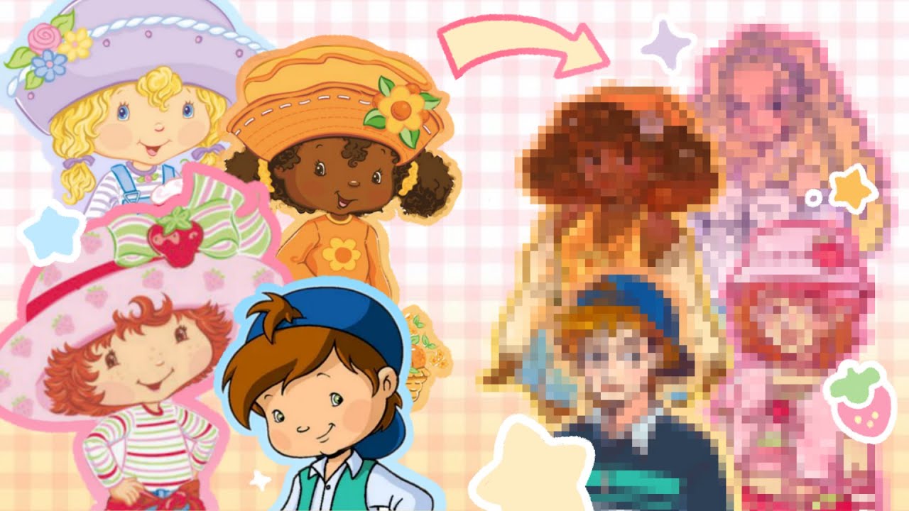 Redesigning Strawberry Shortcake Characters Youtube