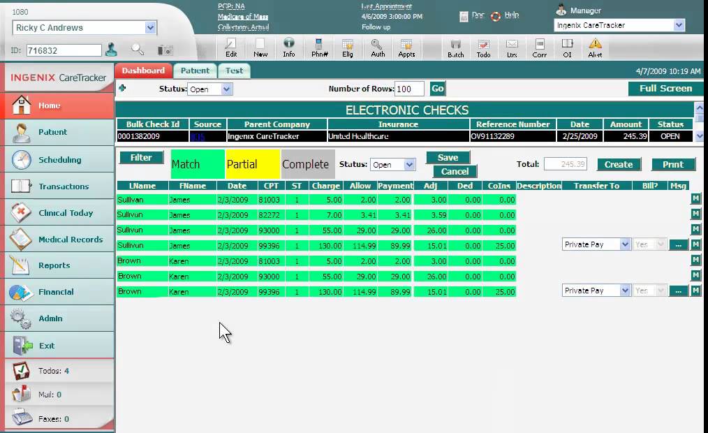 Practice Management Demo Youtube