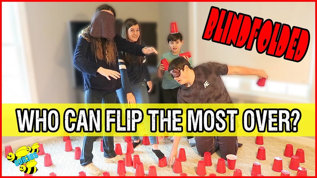 Blindfolded 100 Cup Challenge Youtube
