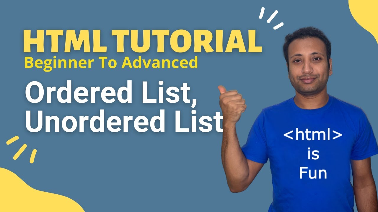 Html Bangla Tutorial 22 Ordered And Unordered List Youtube