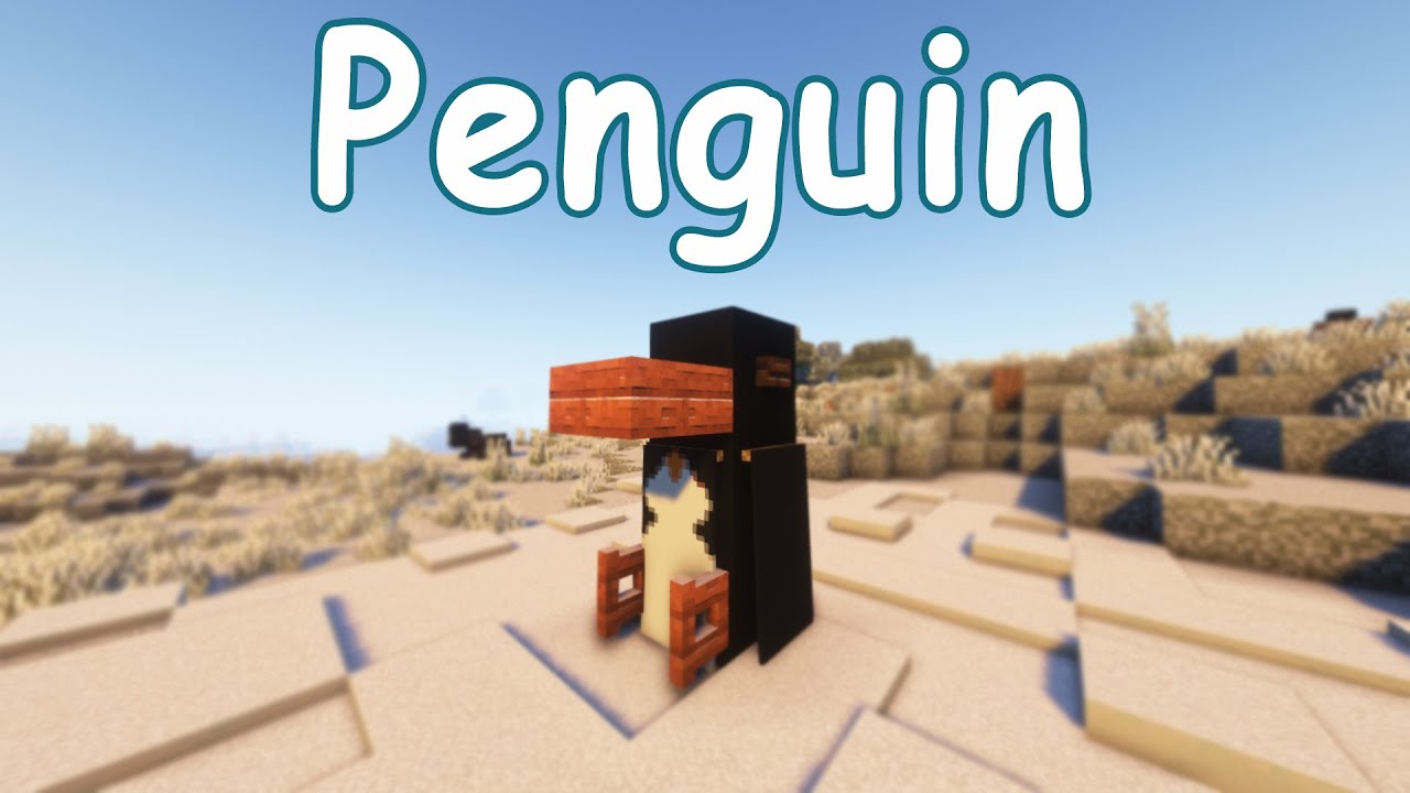 Minecraft How To Build A Penguin Youtube