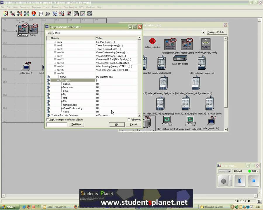 Profile And Application Configuration In Opnet Youtube