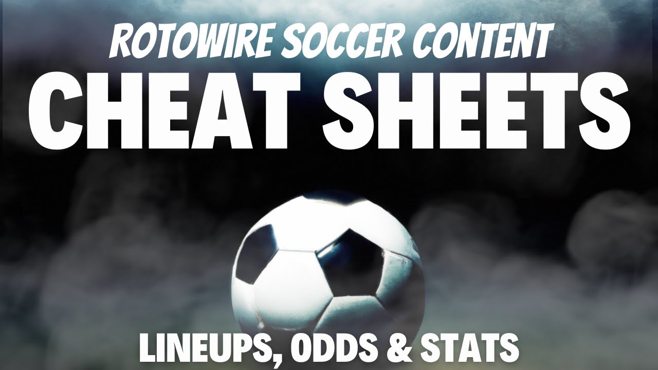 Rotowire Soccer Content Cheat Sheets Youtube