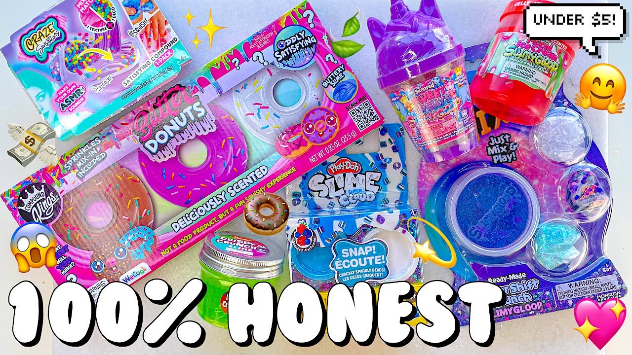 Reviewing Store Bought Slimes Under 5 From Five Below ёянн 100 Honest
