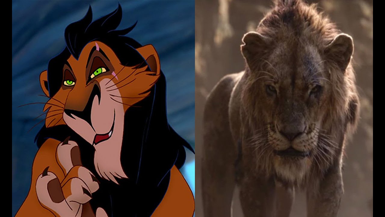 The Lion King 1994 2019 Character Comparision Youtube