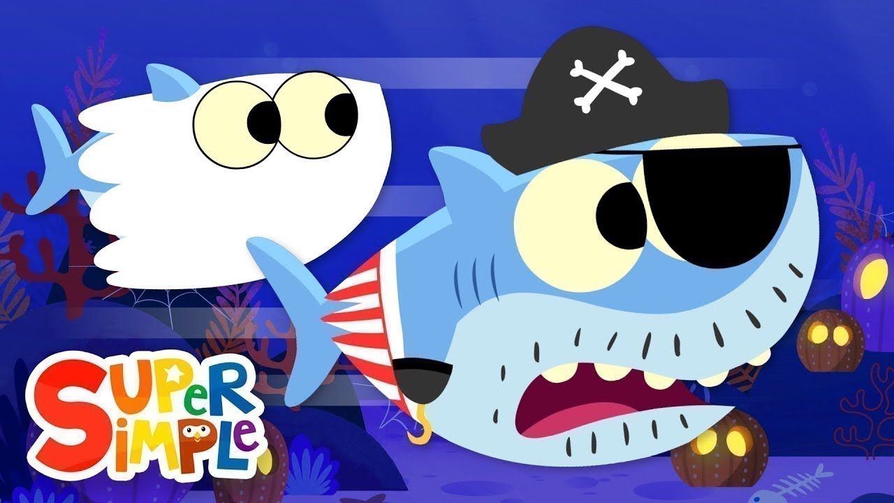 Baby Shark Halloween Featuring Finny The Shark Super Simple Songs