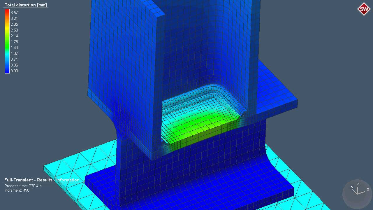 Welding Simulation Multipass Welding Distortion Analysis Youtube