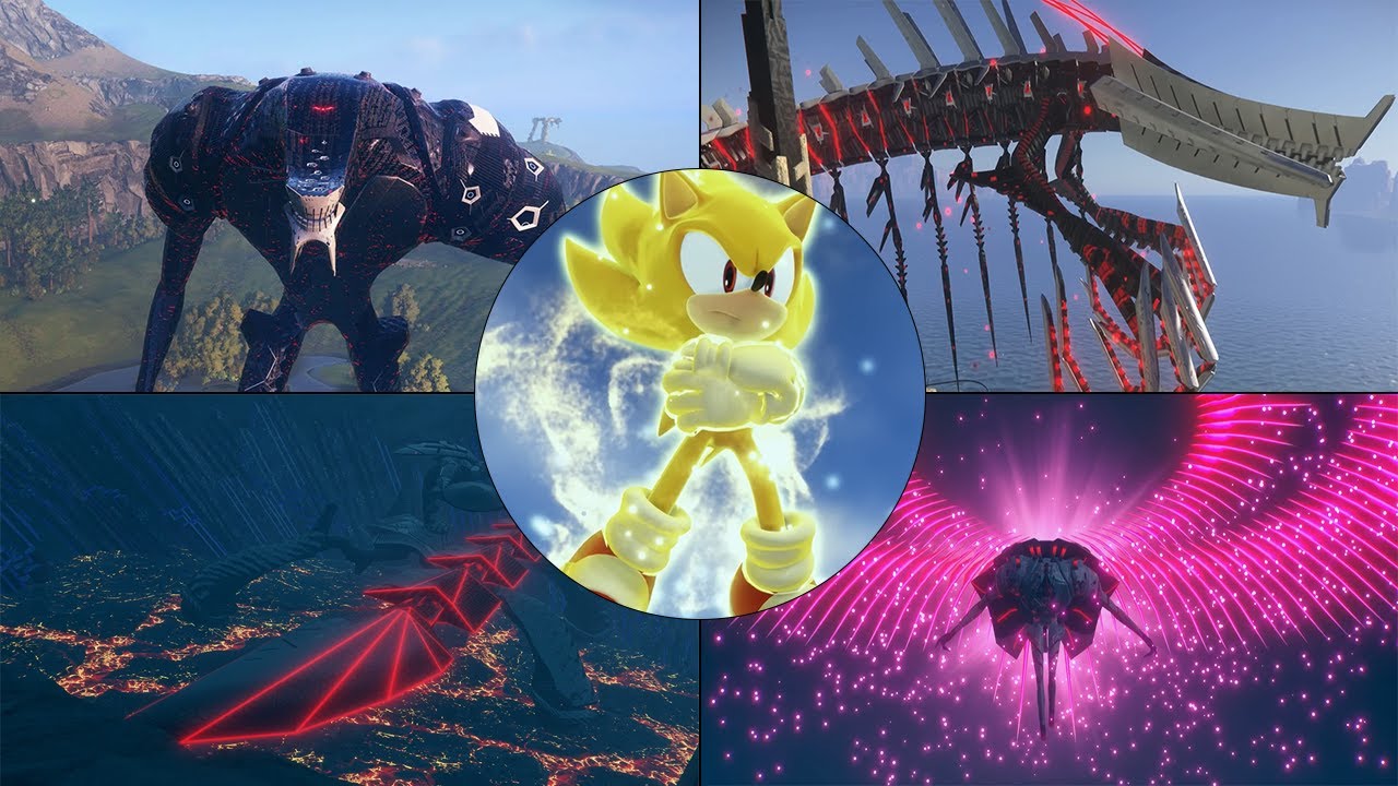 Sonic Frontiers All Boss Fights Youtube