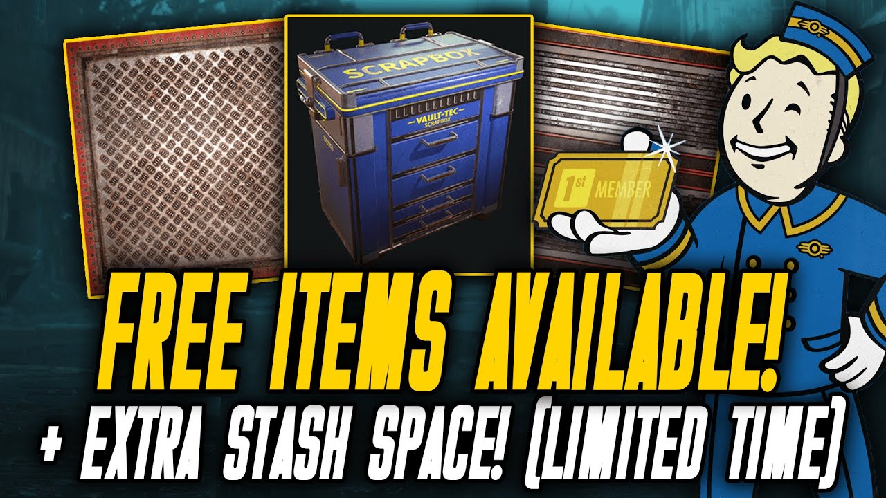 Free Items Extra Stash Space Trick In Fallout 76 Limited Time Youtube