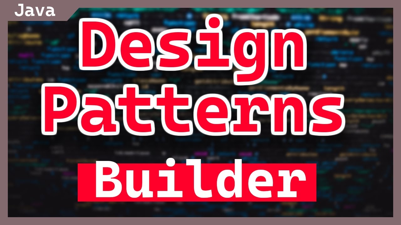 Builder Design Patterns Youtube
