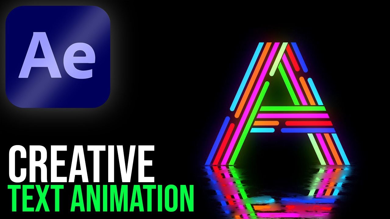 Creative Text Animation In Adobe After Effects After Effects Tutorial