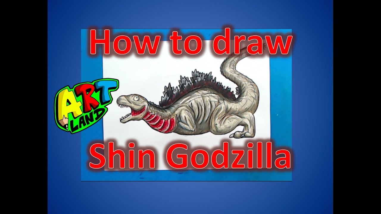How To Draw Shin Godzilla Second Form Youtube