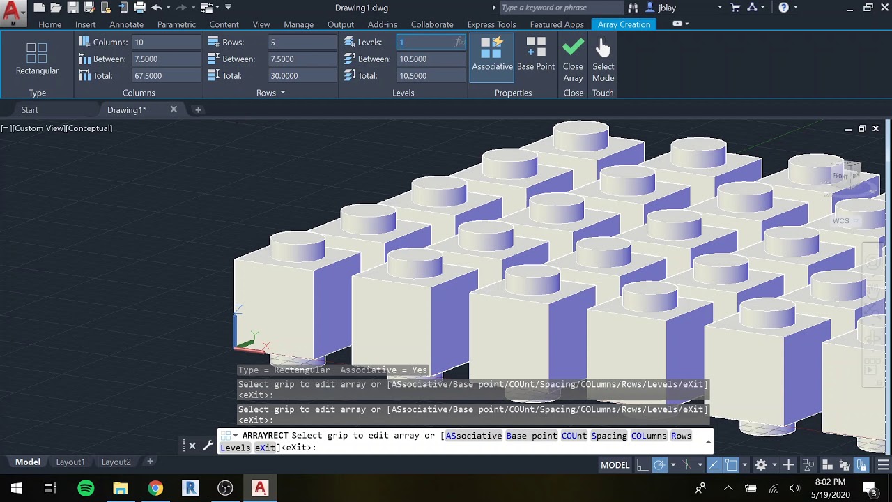 3d Rectangular Arrays Youtube