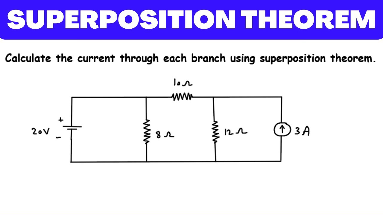 Superposition Theorem Solved Example Electric Circuits Network