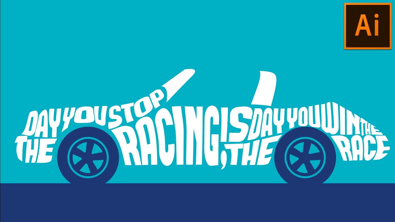 Typography Illustration Illustrator Tutorial Youtube