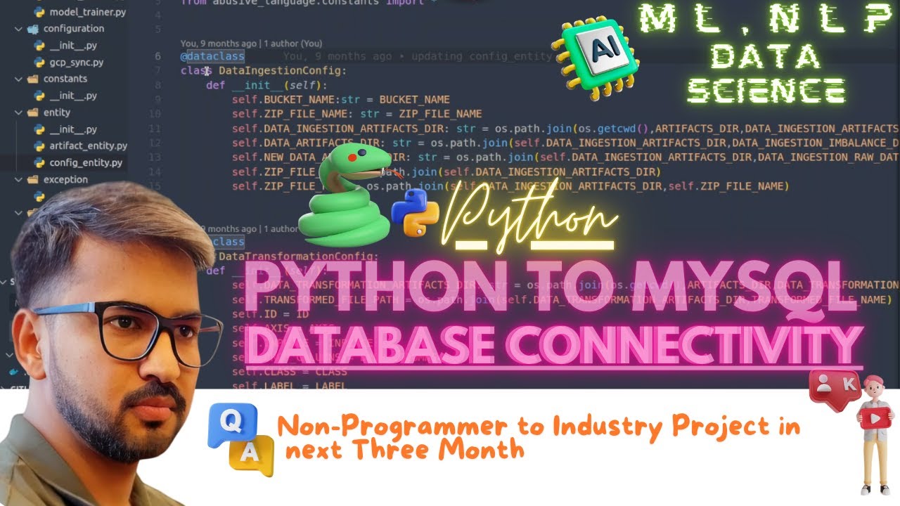 Python To Mysql Database Connectivity For Non Programmers Youtube