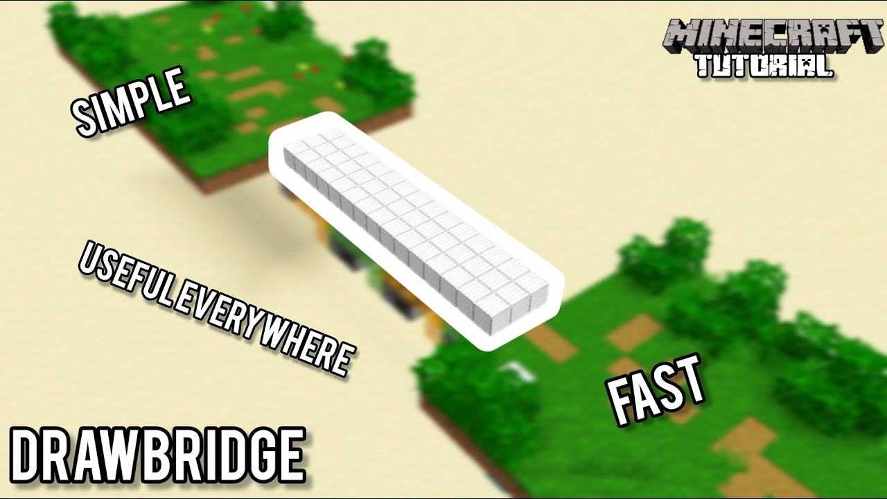 Expandable Drawbridge Minecraft 1 21 Redstone Tutorial Youtube