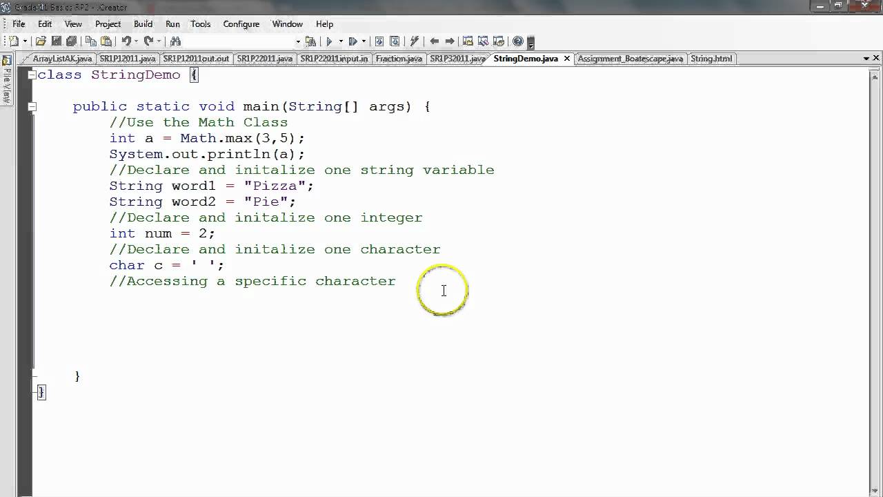Java String Charat Method Example 12 Java String Class Interview
