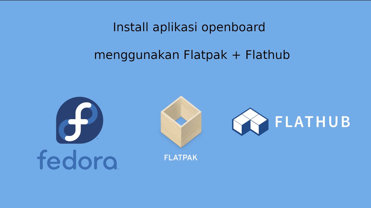 Cara Install Openboard Di Linux Fedora 32 Flatpak Flathub Youtube
