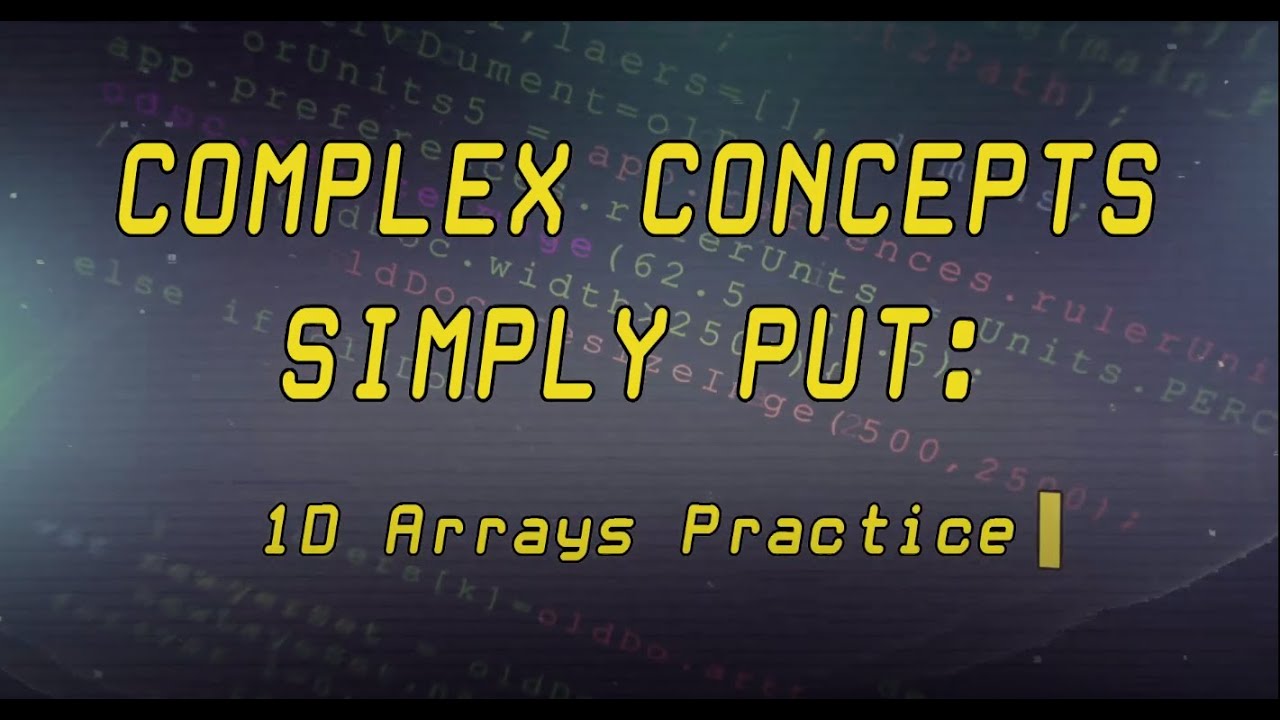 20 Practicing With 1d Arrays In C Youtube