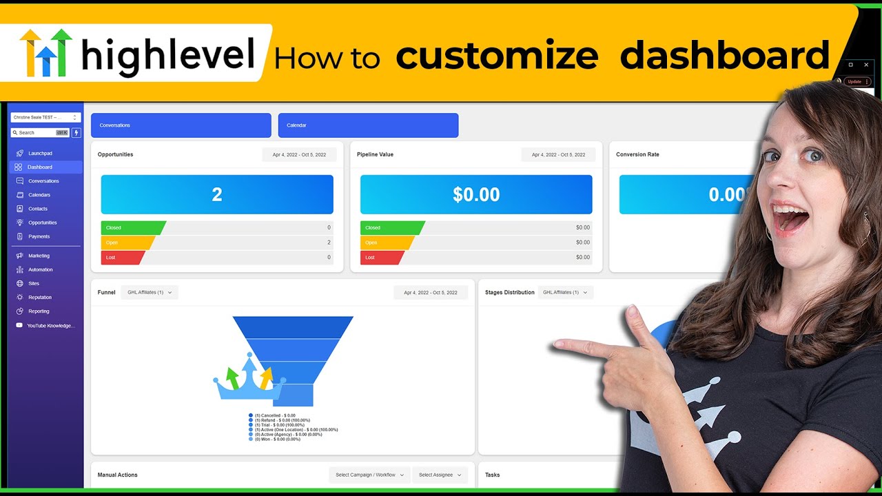 Customize Gohighlevel Dashboard Without Code Marketer S Toolkit Full