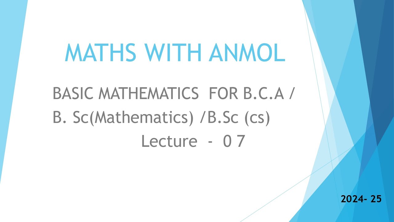Lecture 07 Youtube