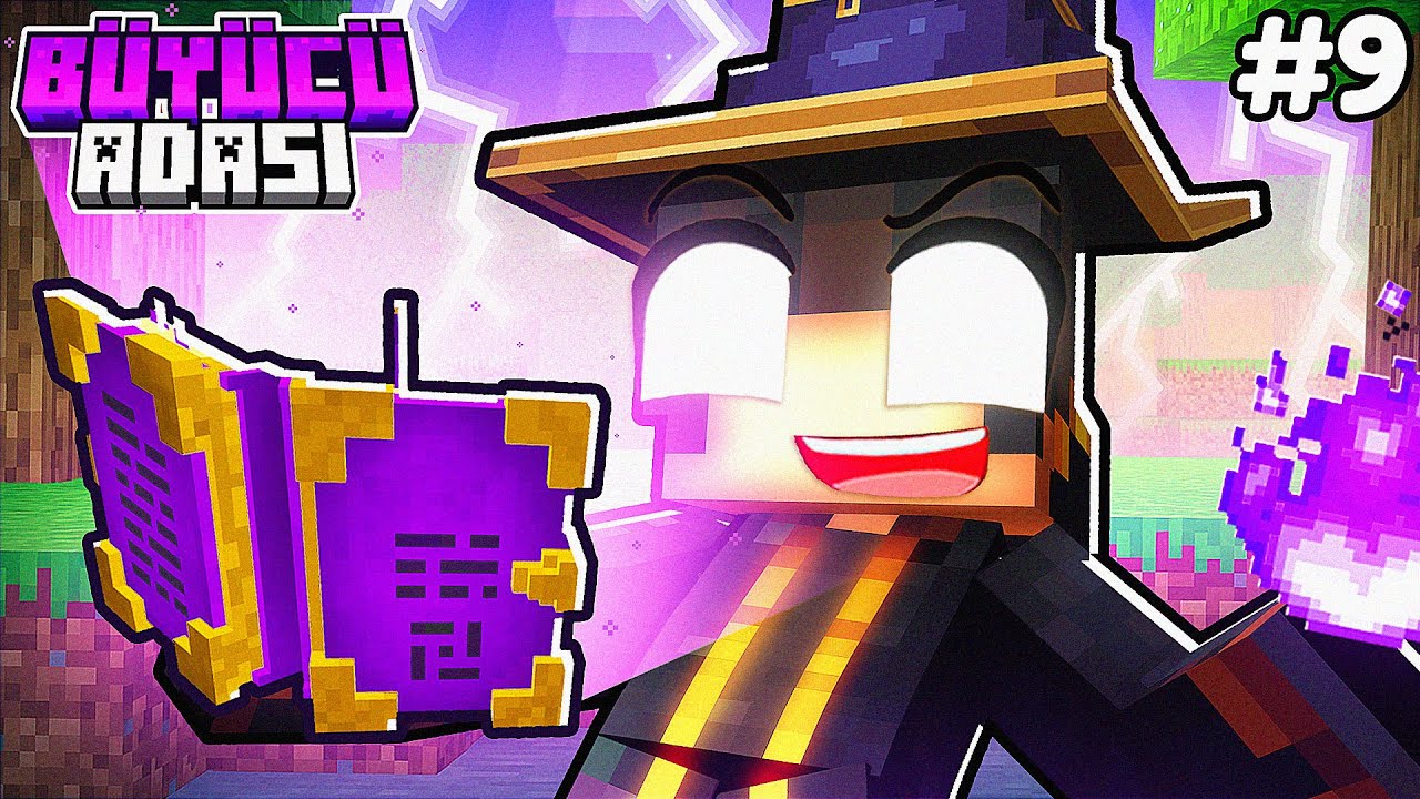 Kara Büyü öğrendim Di̇şsi̇z öldü Minecraft Büyücü Adası 9 Youtube
