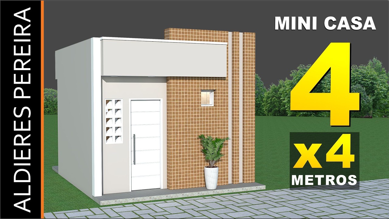 Aprenda A Fazer Essa Mini Casa 4x4 Metros Incrível Youtube