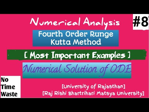Fourth Order Runge Kutta Method Numerical Analysis Solve Ode By