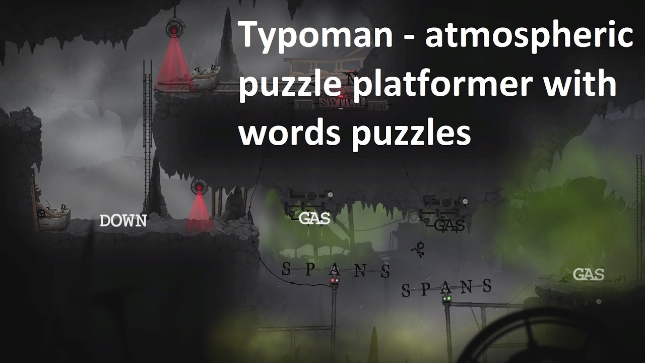 Typoman Video Review Of Puzzle Platformer With Words Puzzles