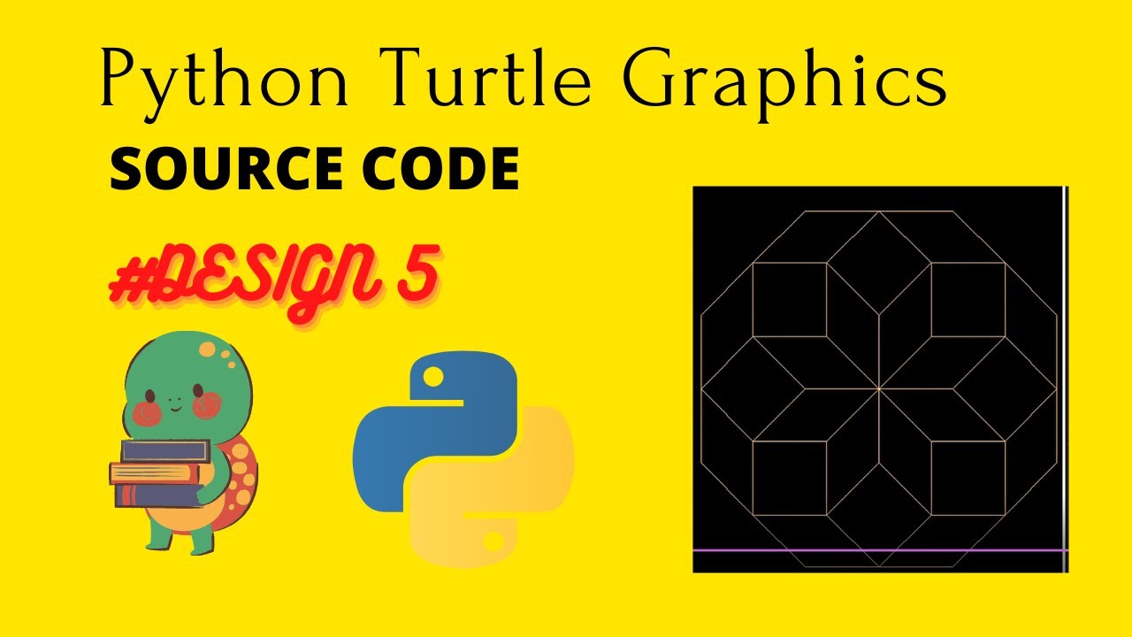 Python Turtle Graphics Tutorial Design Python Graphics Youtube