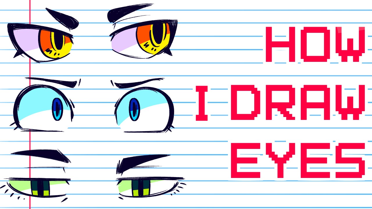 How I Draw Eyes Youtube