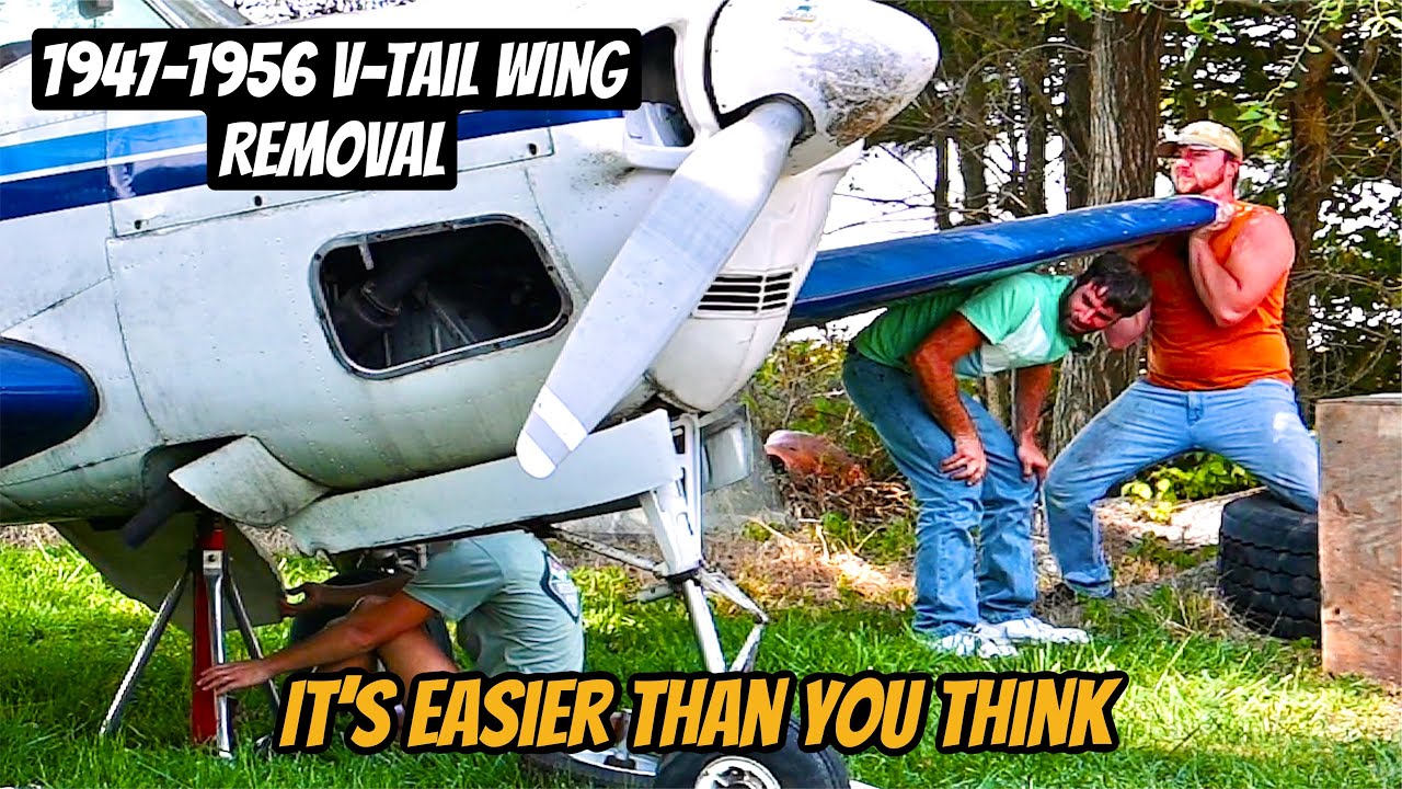 Dummies Guide To V Tail Bonanza Wing Removal Youtube