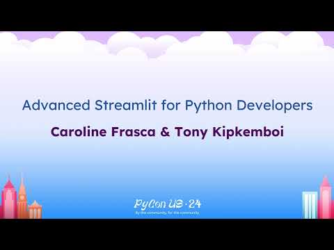 Pyvideo Org Advanced Streamlit For Python Developers