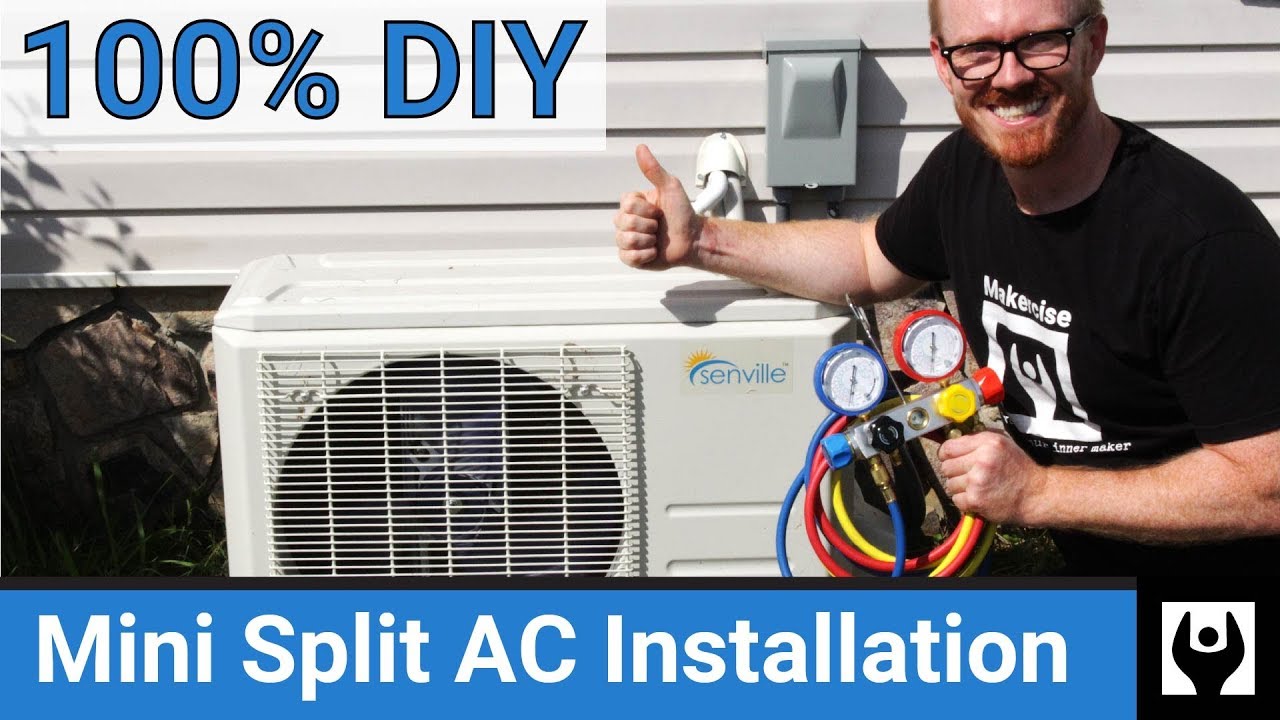 Diy Mini Split Ac Installation Air Conditioning Install Without