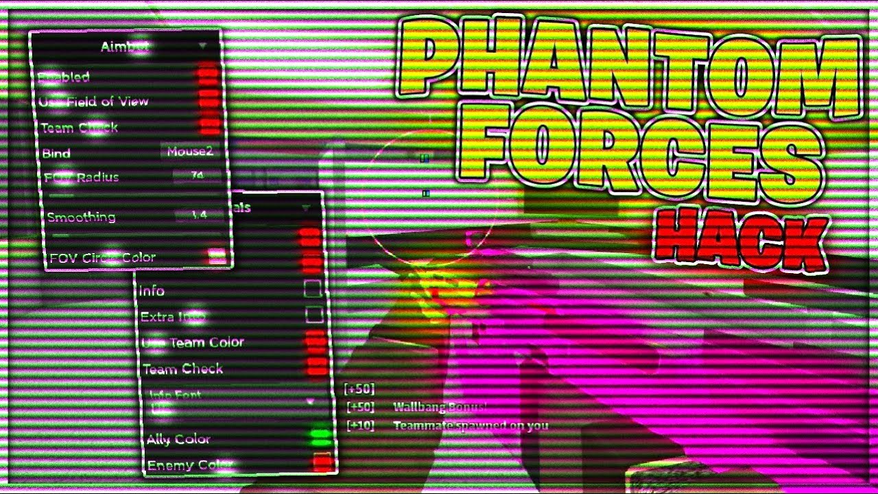 Phantom Forces Script Hack Gui Silent Aimbot Hitbox Expander Gun