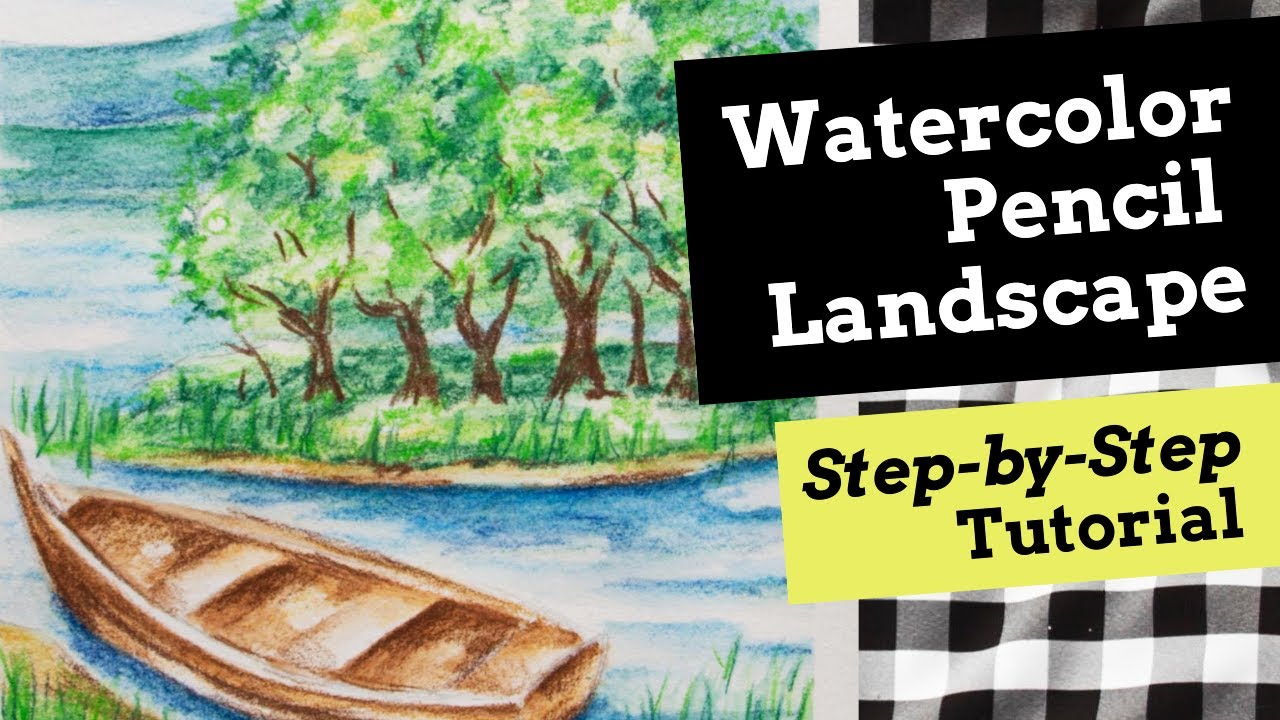 Watercolor Pencil Landscape Tutorial At Maryann Schneider Blog