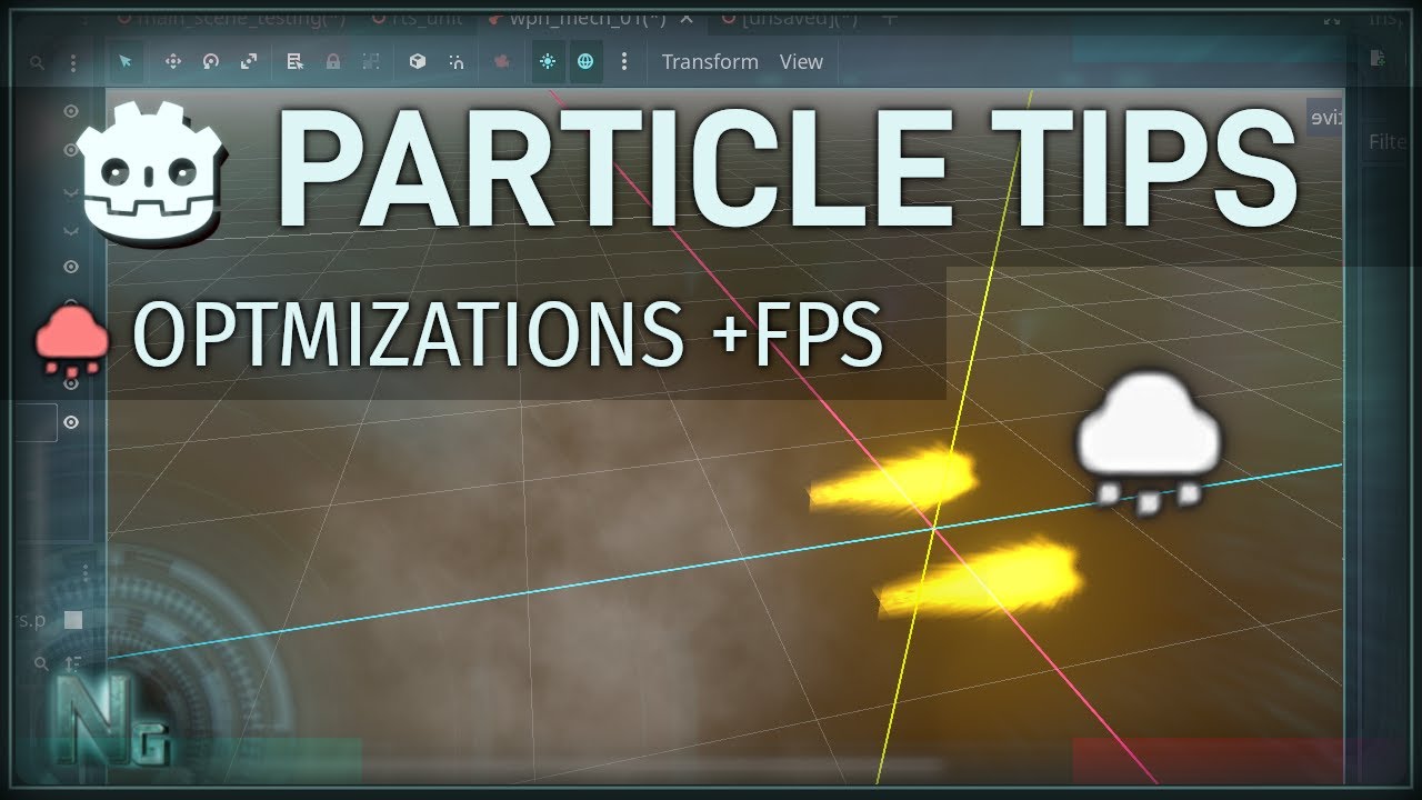 3d Particle Optmization Tips Godot Gpu Particles Tutorial Blend Add